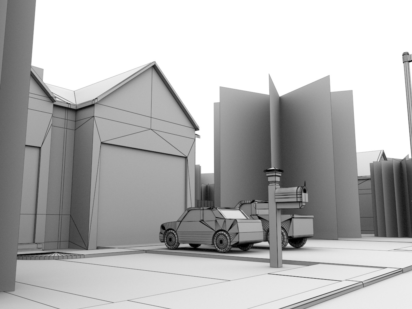 Neighborhood Blocks 3D - TurboSquid 1330405