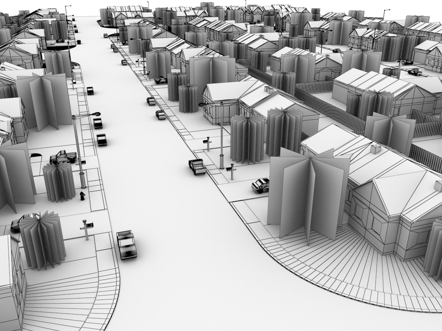 Neighborhood Blocks 3D - TurboSquid 1330405