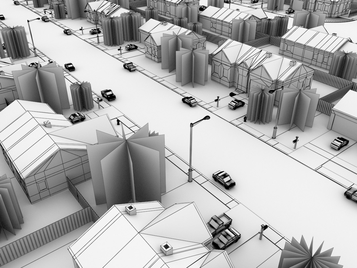 Neighborhood Blocks 3D - TurboSquid 1330405