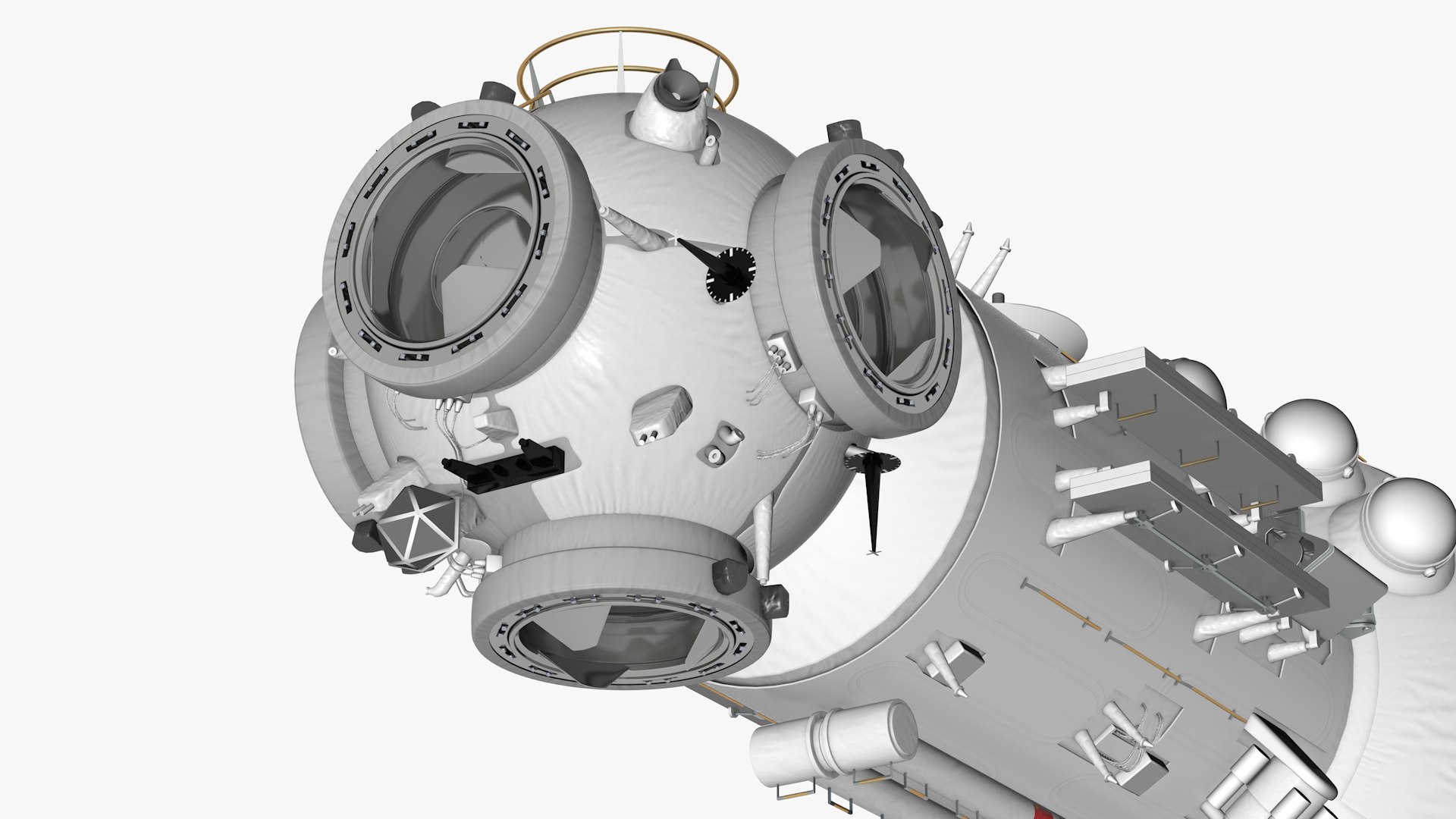 Chinese Space Station Tiangong 3D Model - TurboSquid 1840995