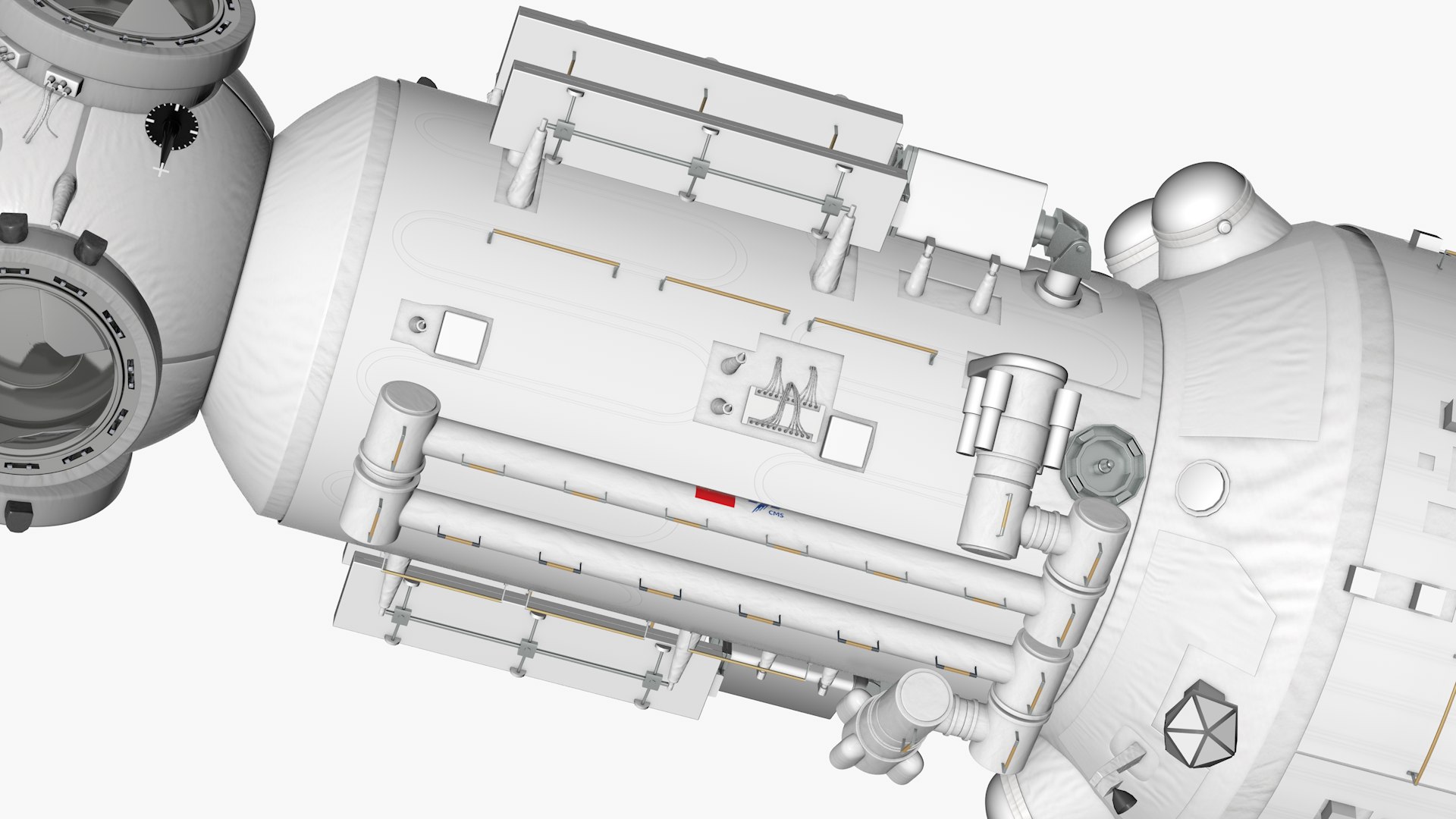 Chinese Space Station Tiangong 3D Model - TurboSquid 1840995