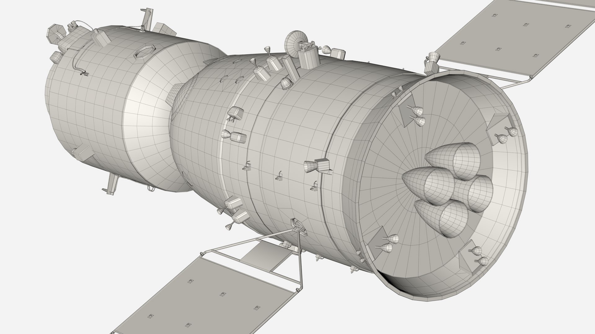 Chinese Space Station Tiangong 3D model - TurboSquid 1840995