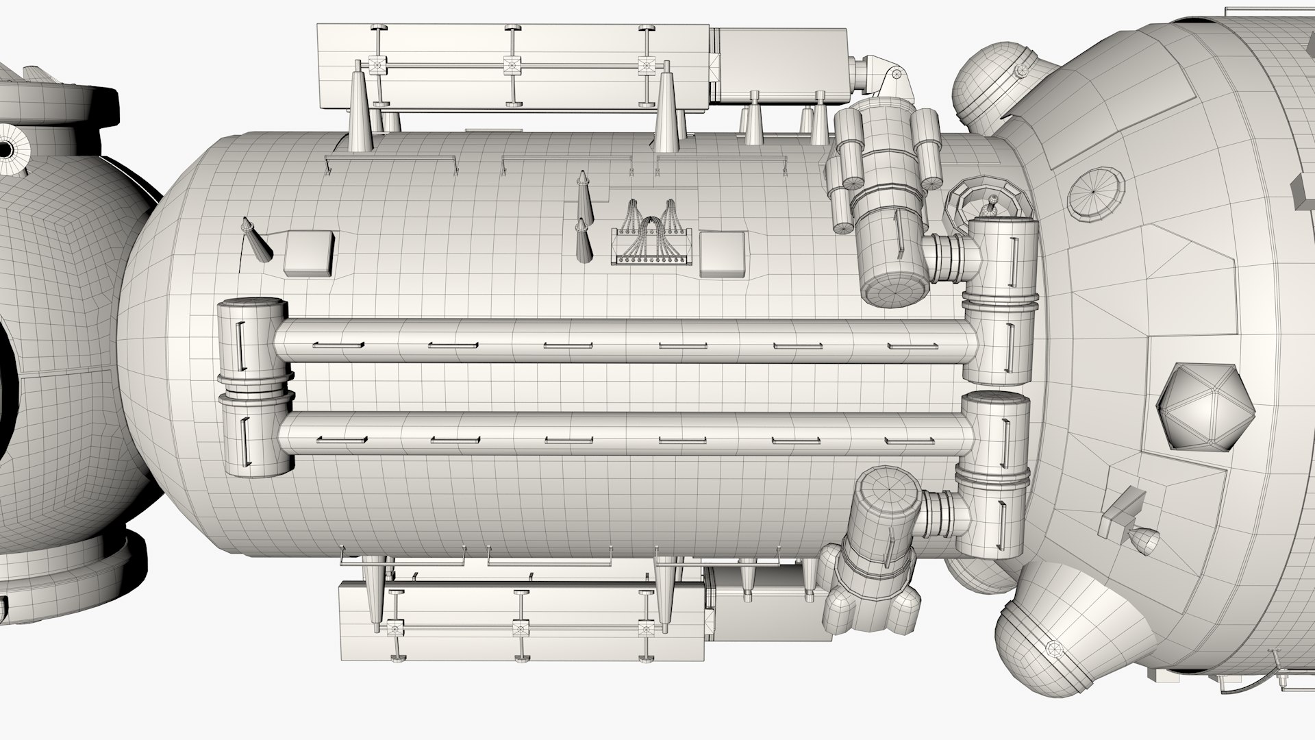 Chinese Space Station Tiangong 3D model - TurboSquid 1840995