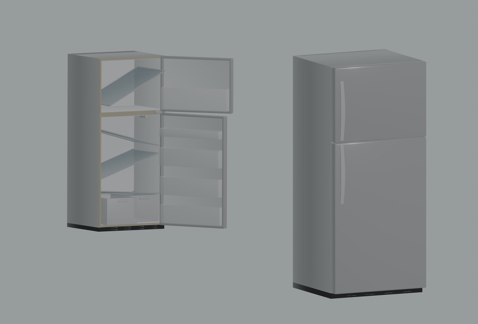 Refrigerator 3D Model - TurboSquid 2198434