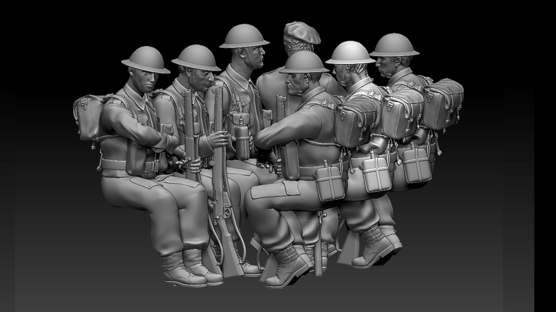 3D British soldiers ww2 model - TurboSquid 1764944