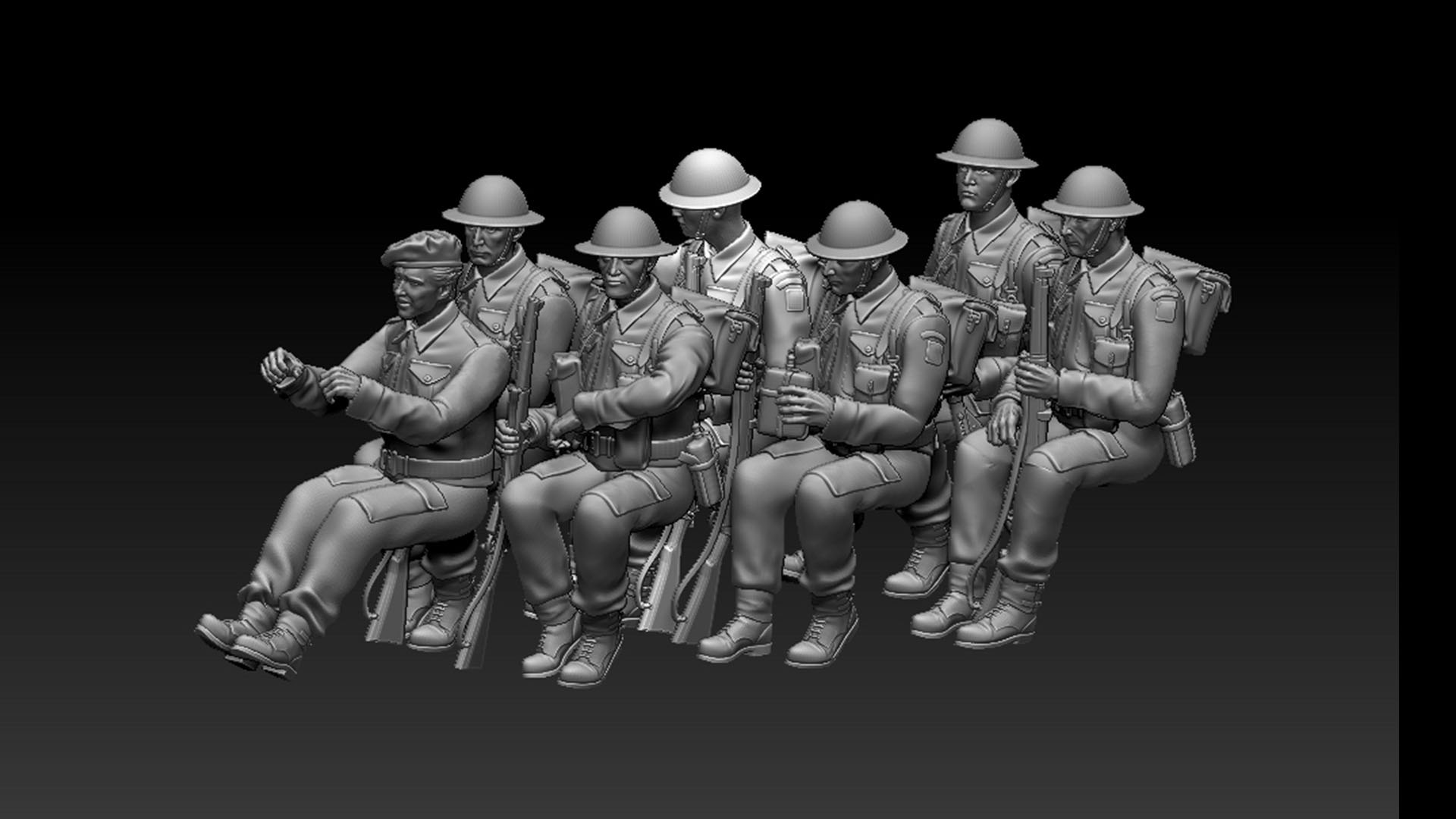 3D British soldiers ww2 model - TurboSquid 1764944