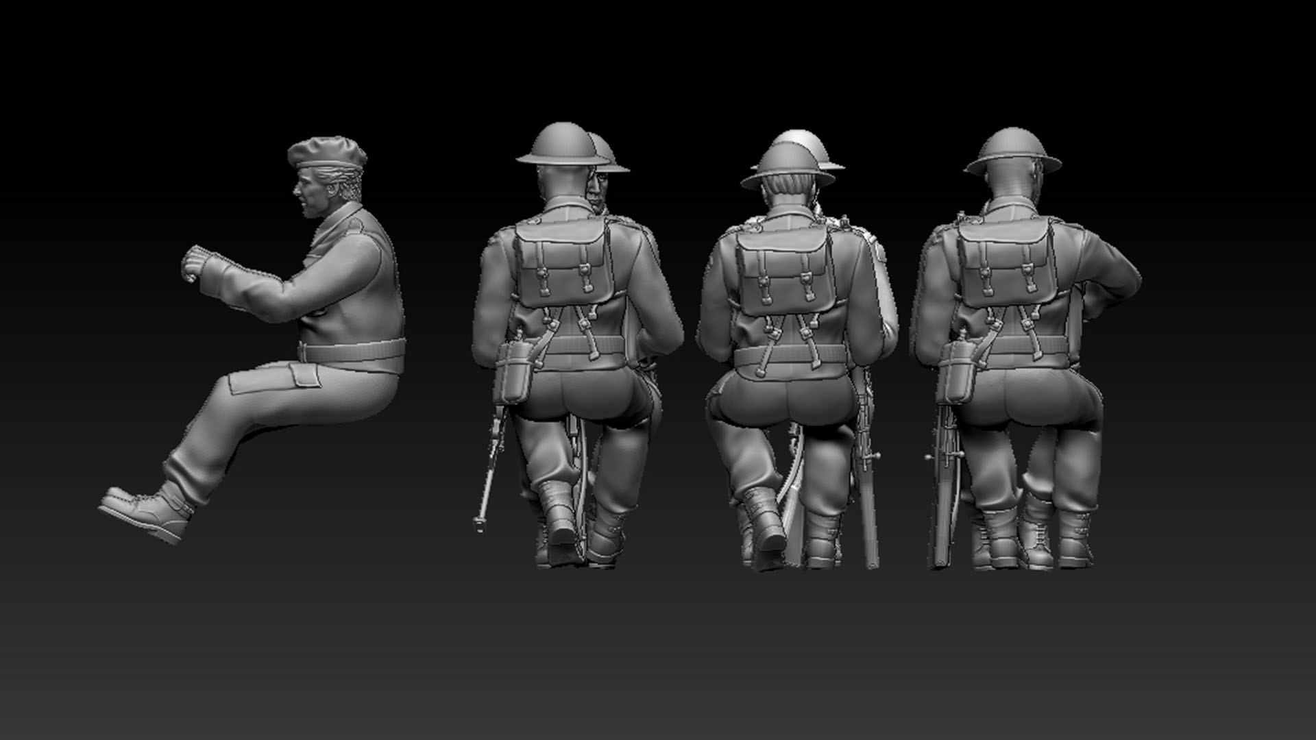 3D British soldiers ww2 model - TurboSquid 1764944