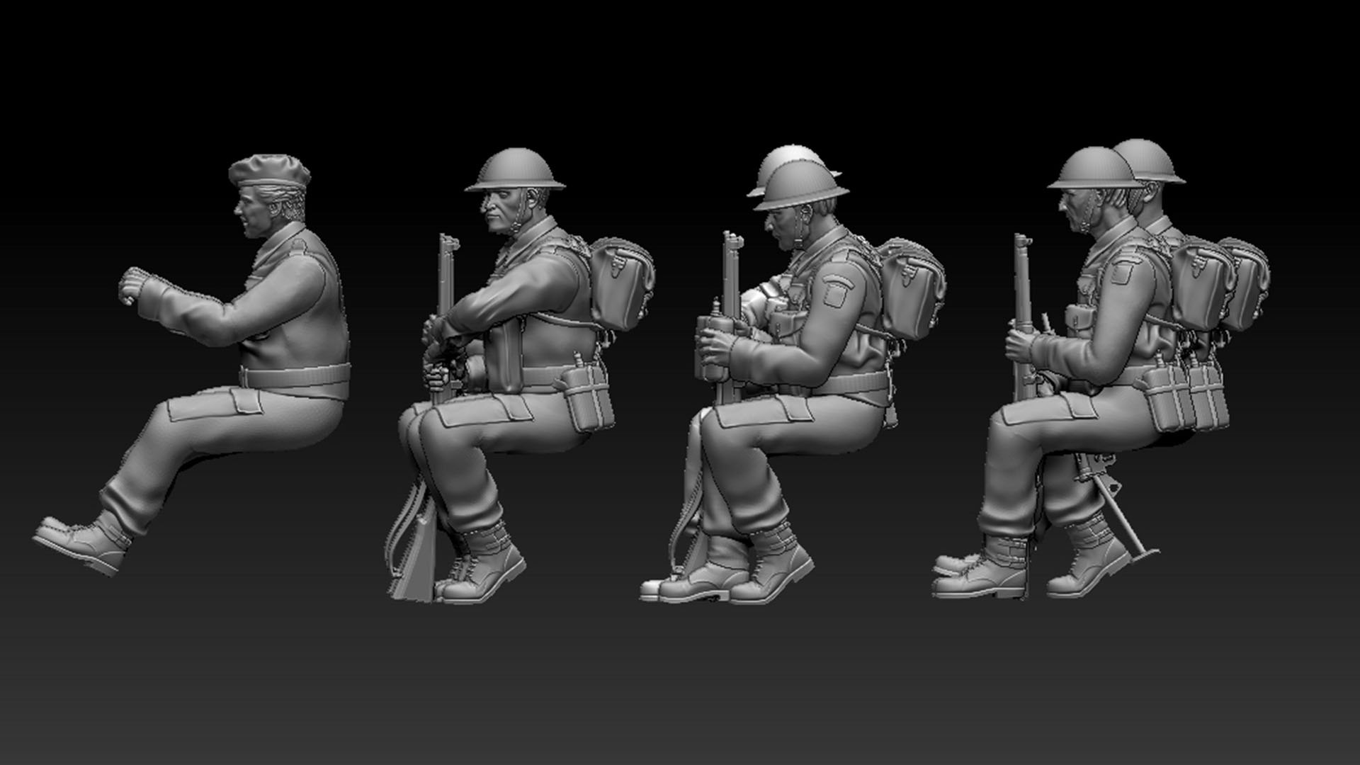 3D British soldiers ww2 model - TurboSquid 1764944