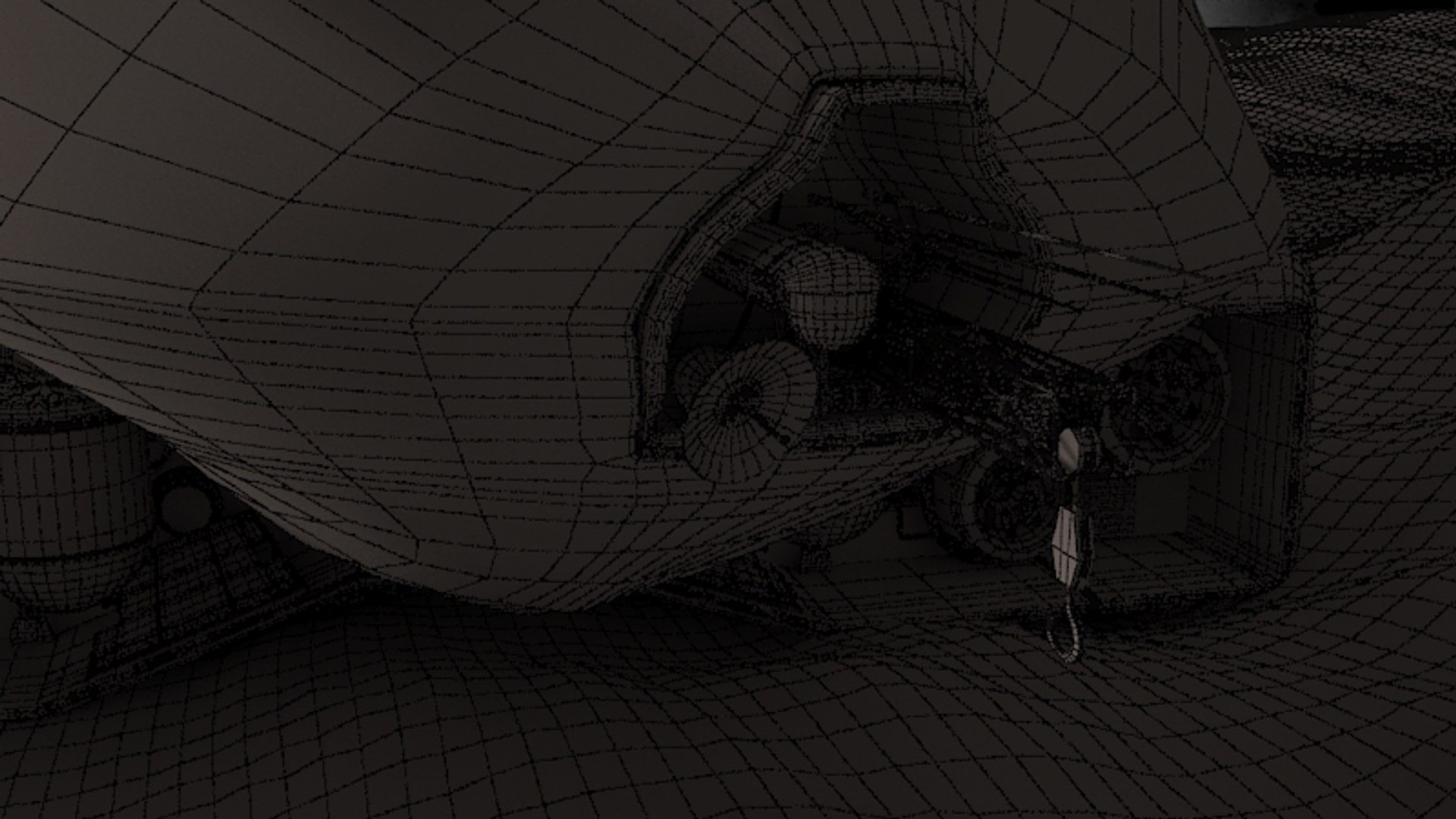 3d Model Ship Crashed