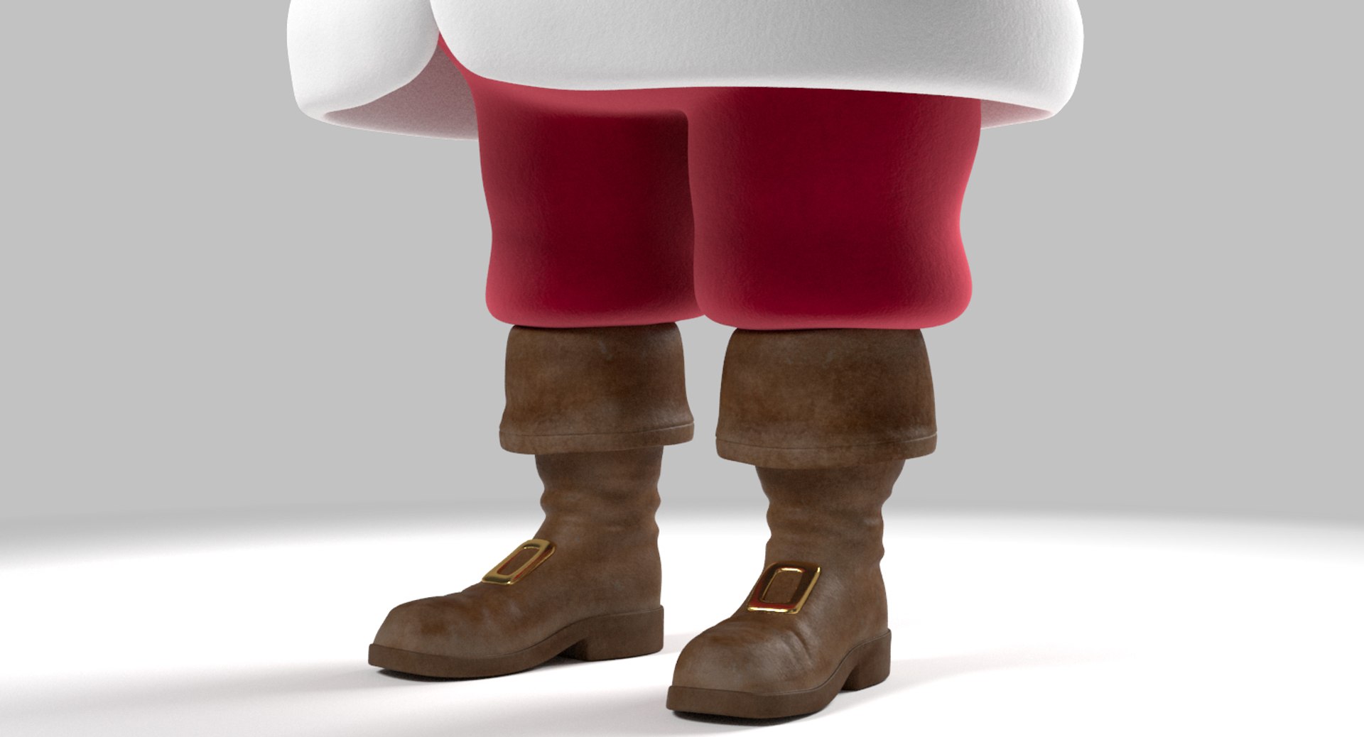 3d model santa claus cartoon animation