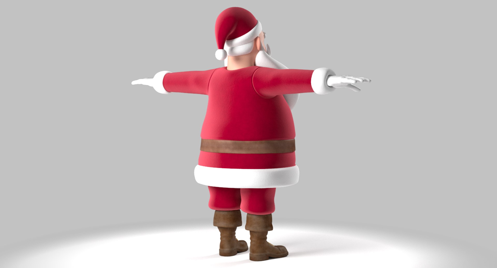 3d Model Santa Claus Cartoon Animation