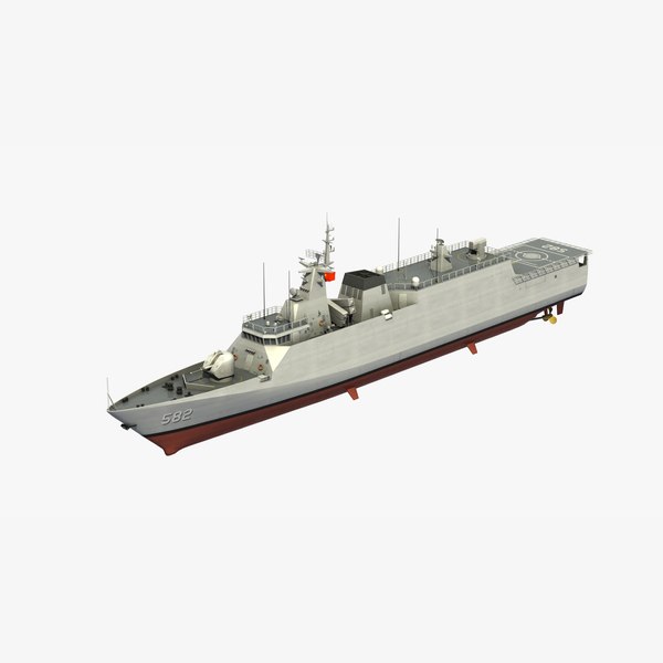 ships bow wake 3d model