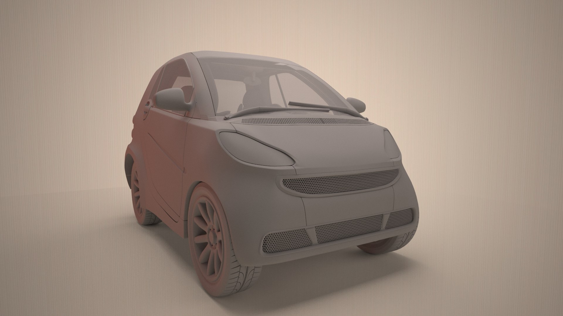 Smart Car Model - TurboSquid 1308543