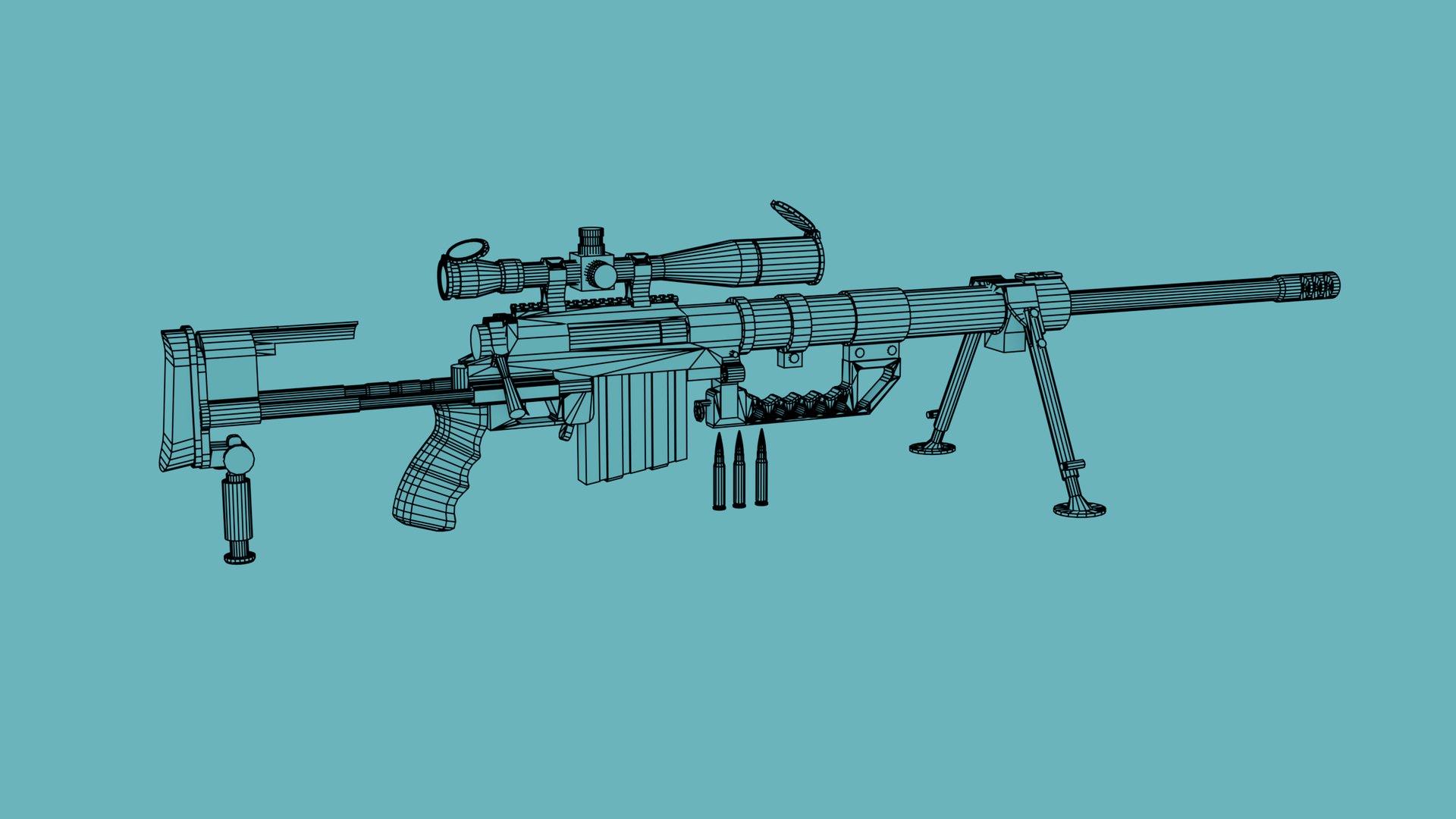 Free Sniper-rifle CheyTacM200 Intervention 3D Model - TurboSquid 2234232