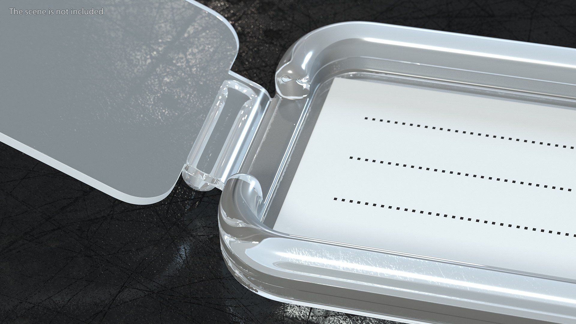 Clear Plastic Key Tag With Flap 3D - TurboSquid 1781666