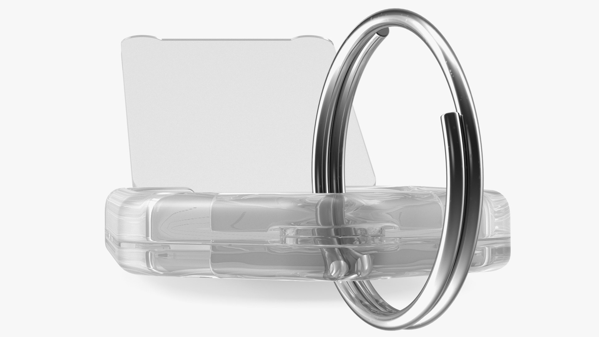 Clear Plastic Key Tag With Flap 3D - TurboSquid 1781666