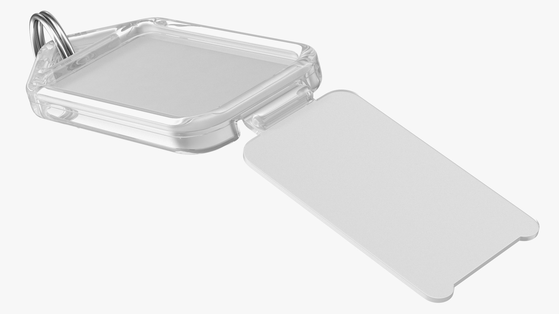 Clear Plastic Key Tag With Flap 3D - TurboSquid 1781666