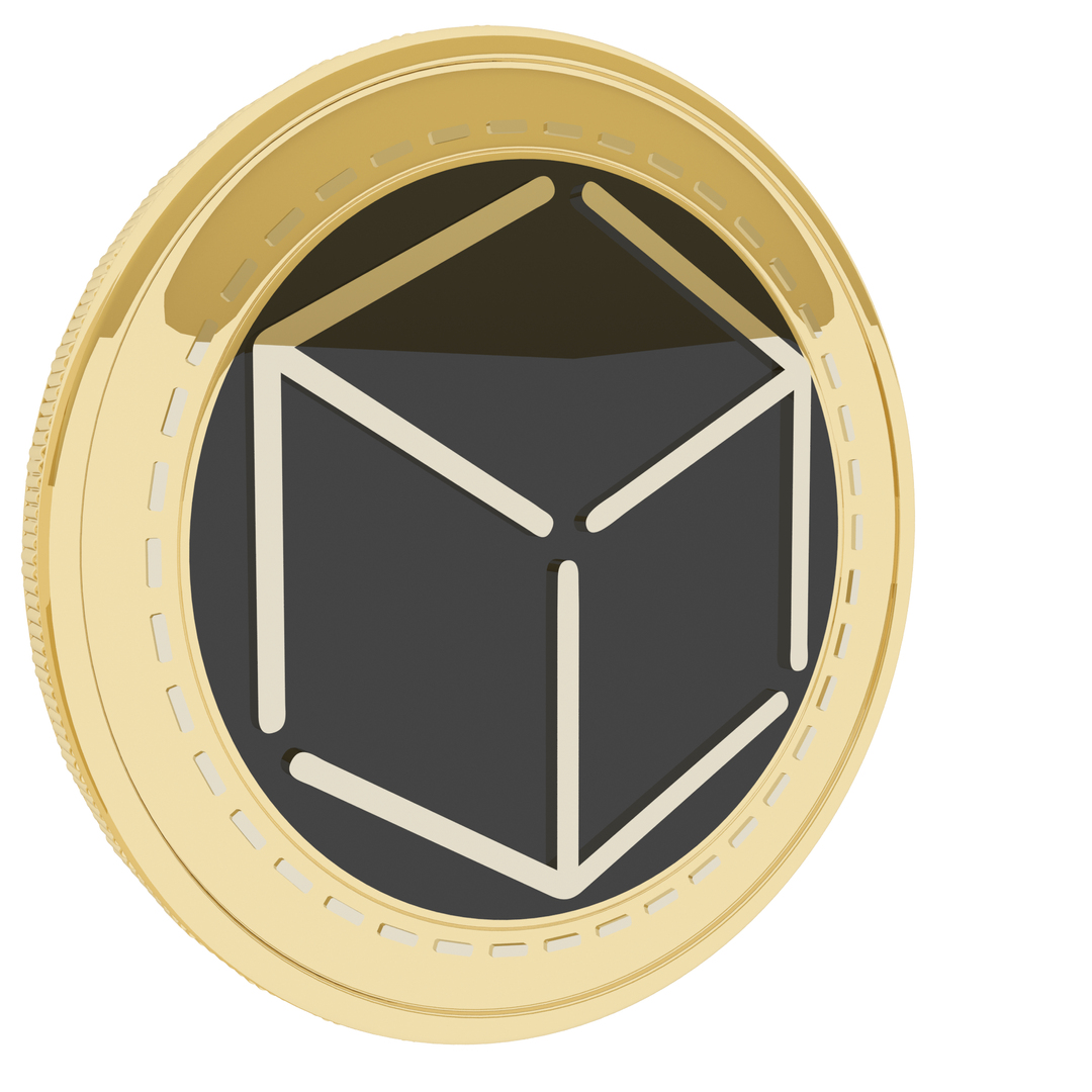 CariNet Cryptocurrency Gold Coin 3D - TurboSquid 1783578