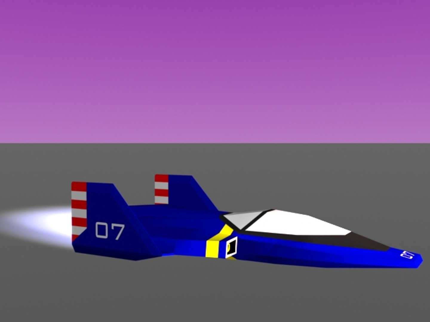 3d Model Blue Falcon