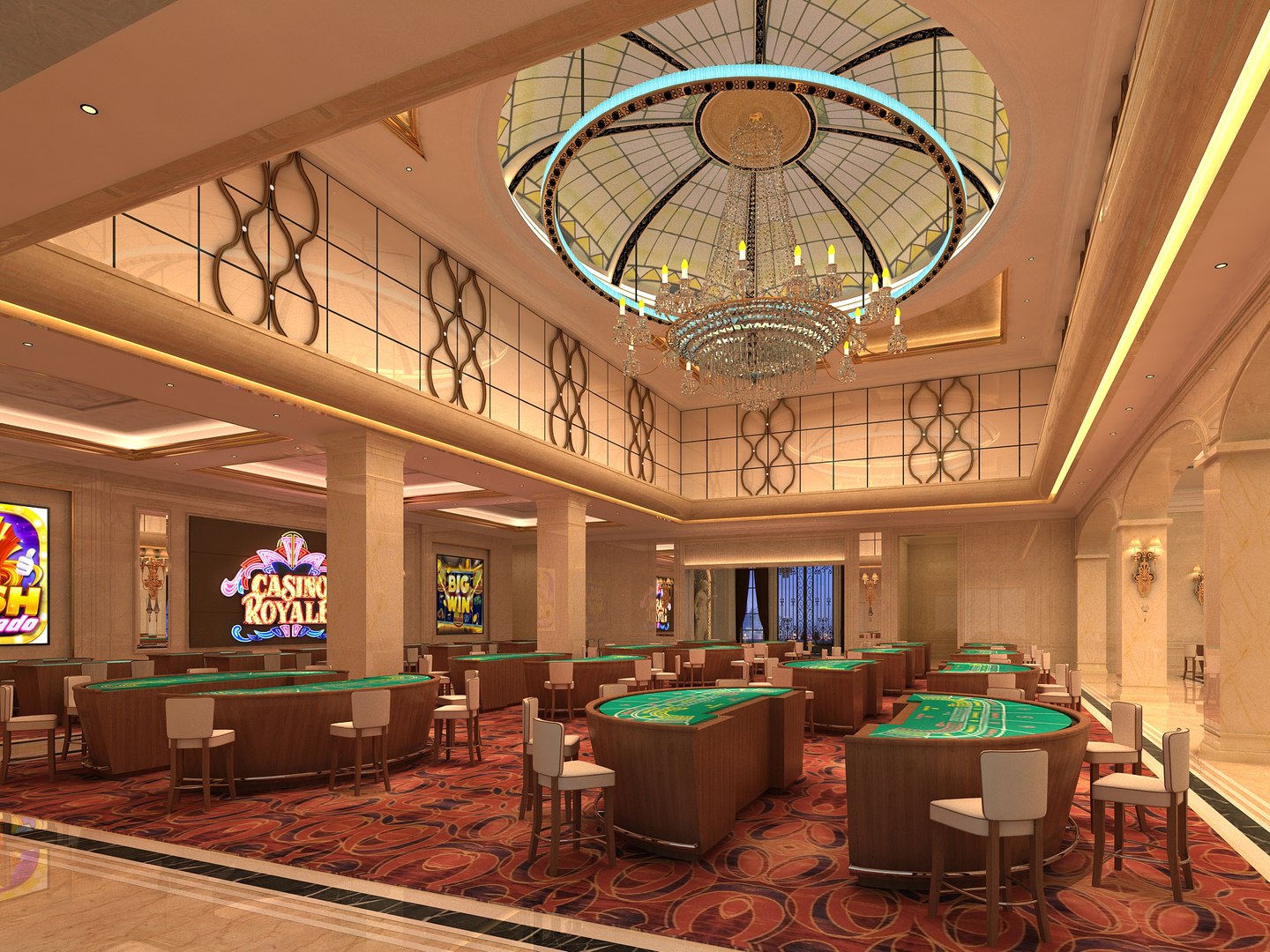 3D Model Casino Interior 01 - TurboSquid 2031764