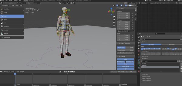 Woman mannequin Rigged in Blender 3D model - TurboSquid 1761455