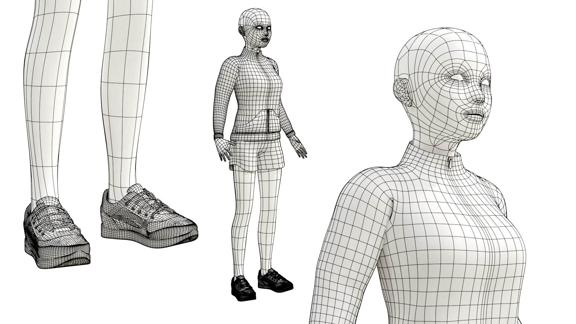 Woman Mannequin Rigged In Blender 3D Model - TurboSquid 1761455