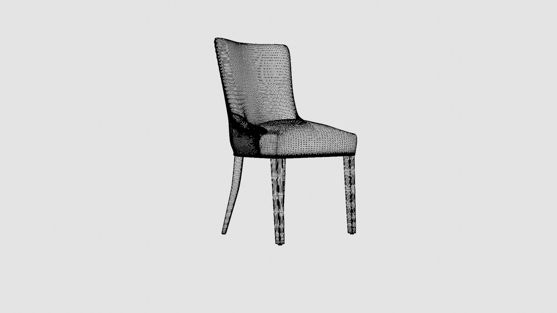 3D Hudson Dining Chair Indigo Model - TurboSquid 2264136