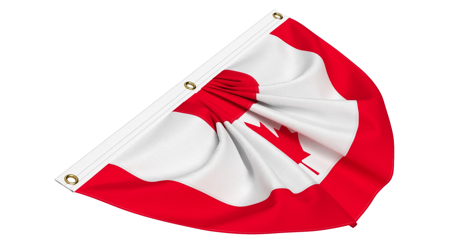 3D Canadian Flag Bunting Model - TurboSquid 2408040