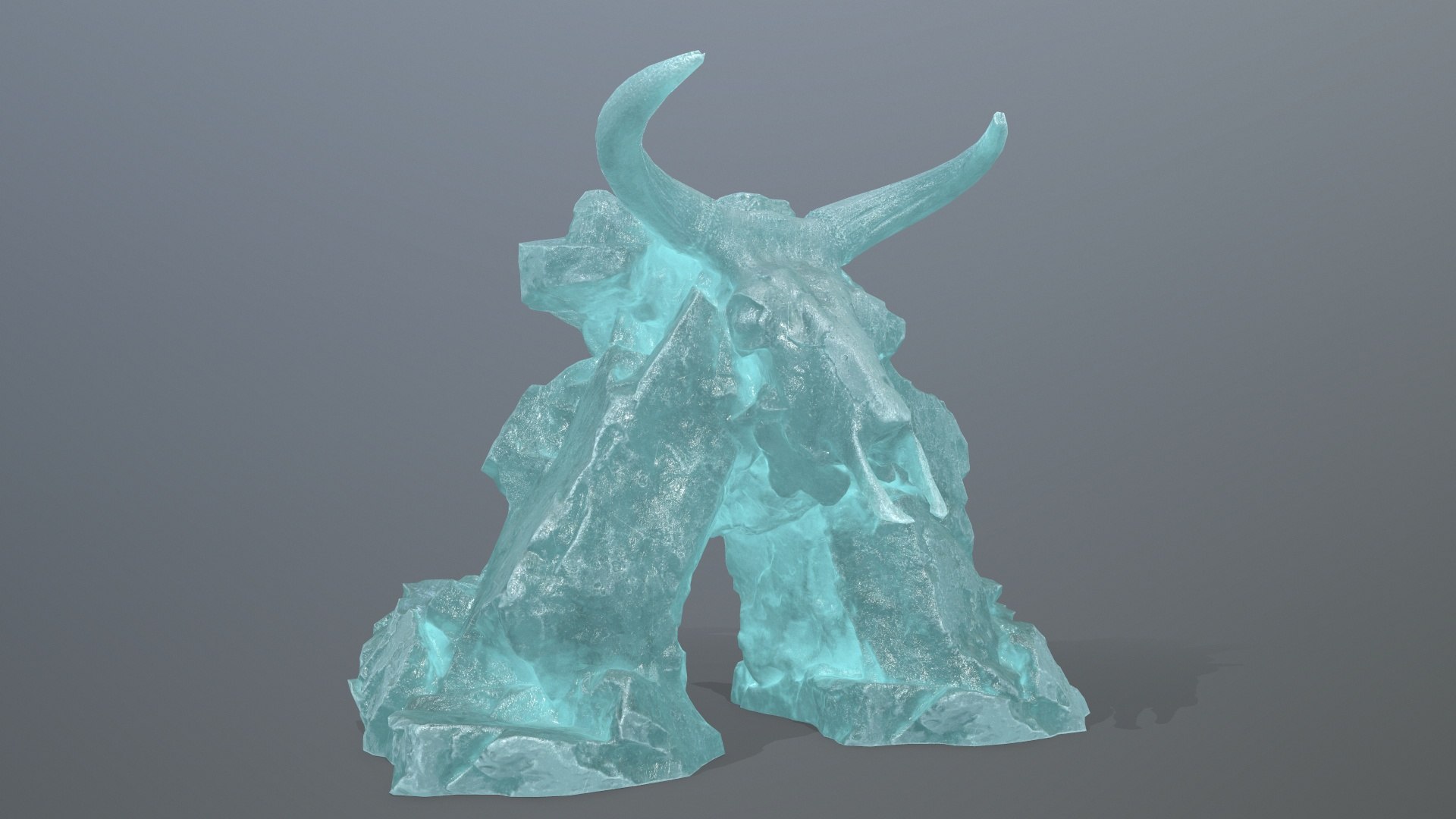 Ice Skull Gate 3D Model - TurboSquid 1981543
