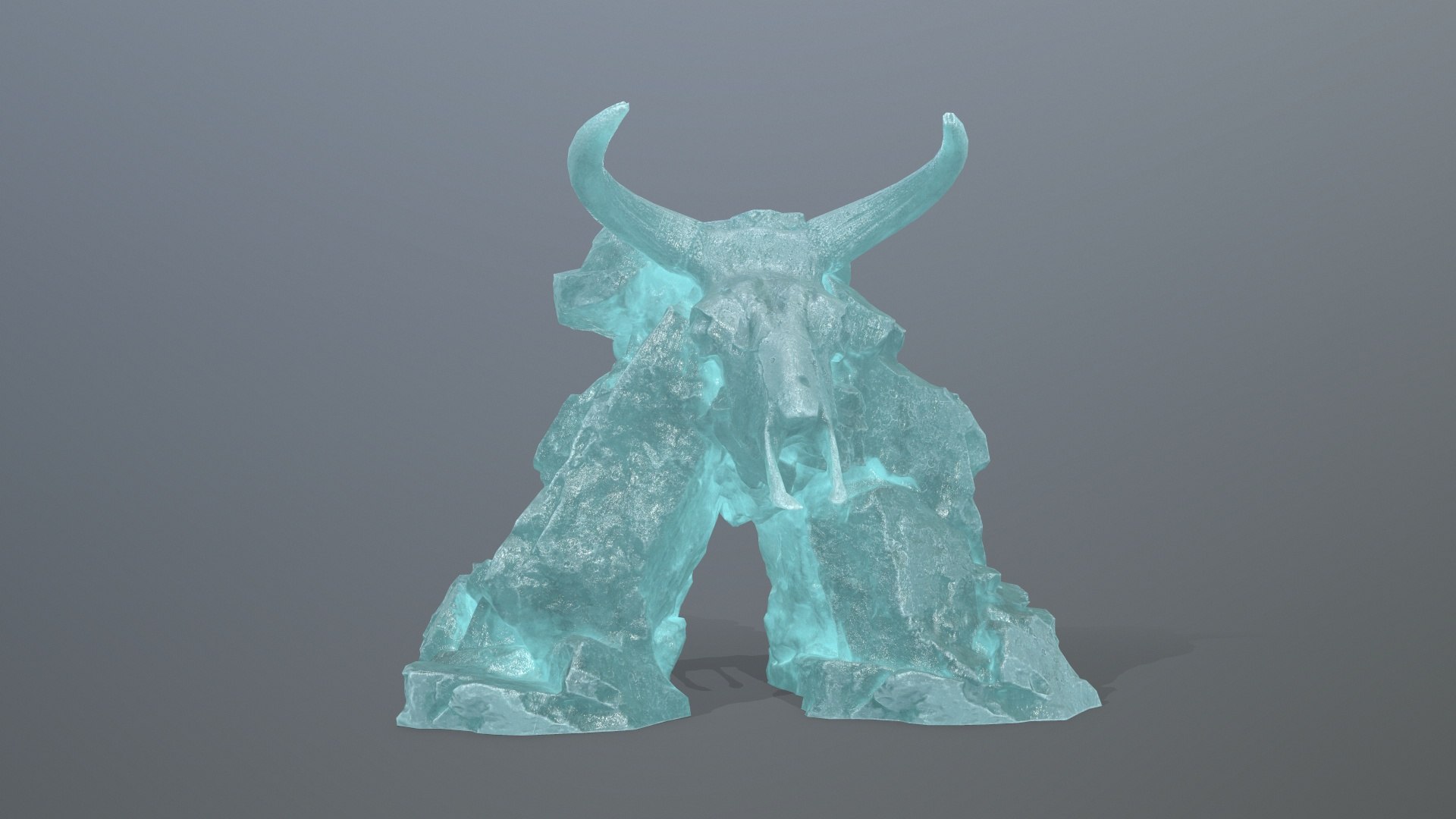 Ice Skull Gate 3D Model - TurboSquid 1981543