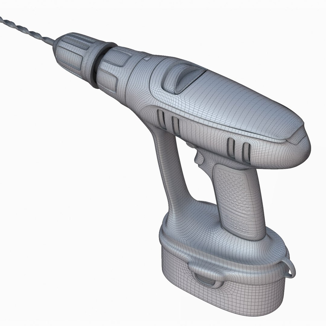 Cordless Drill 3d Model
