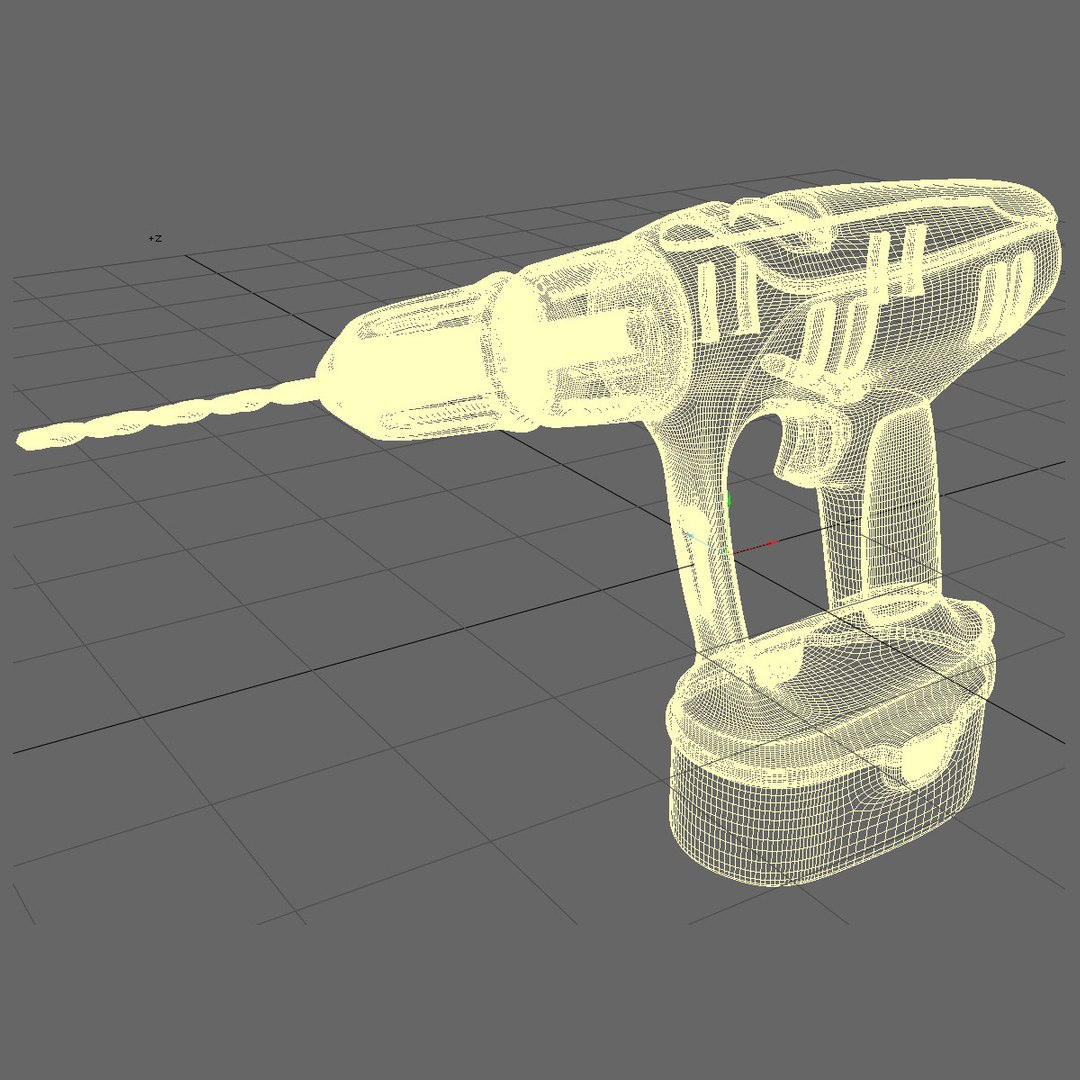 Cordless Drill 3d Model