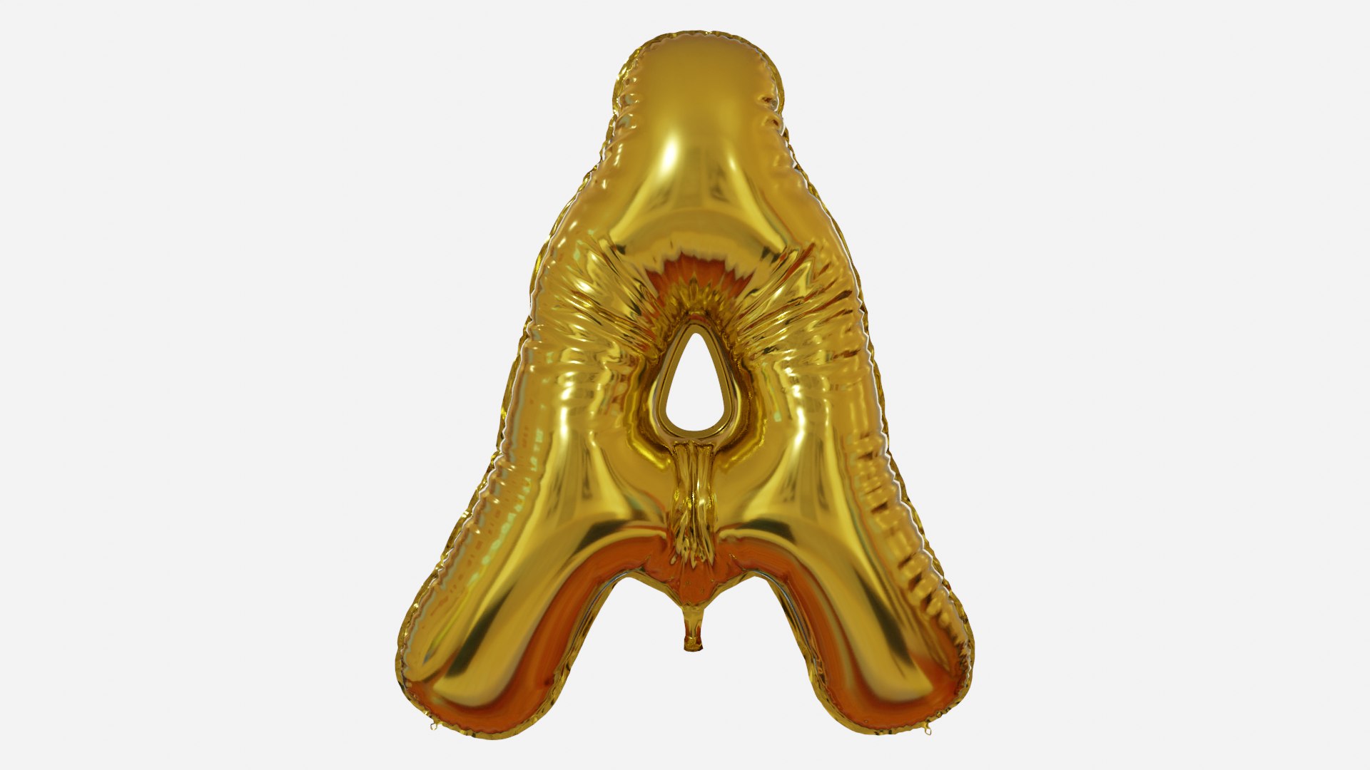 Foil Balloon Letters 3D Model - TurboSquid 2138329