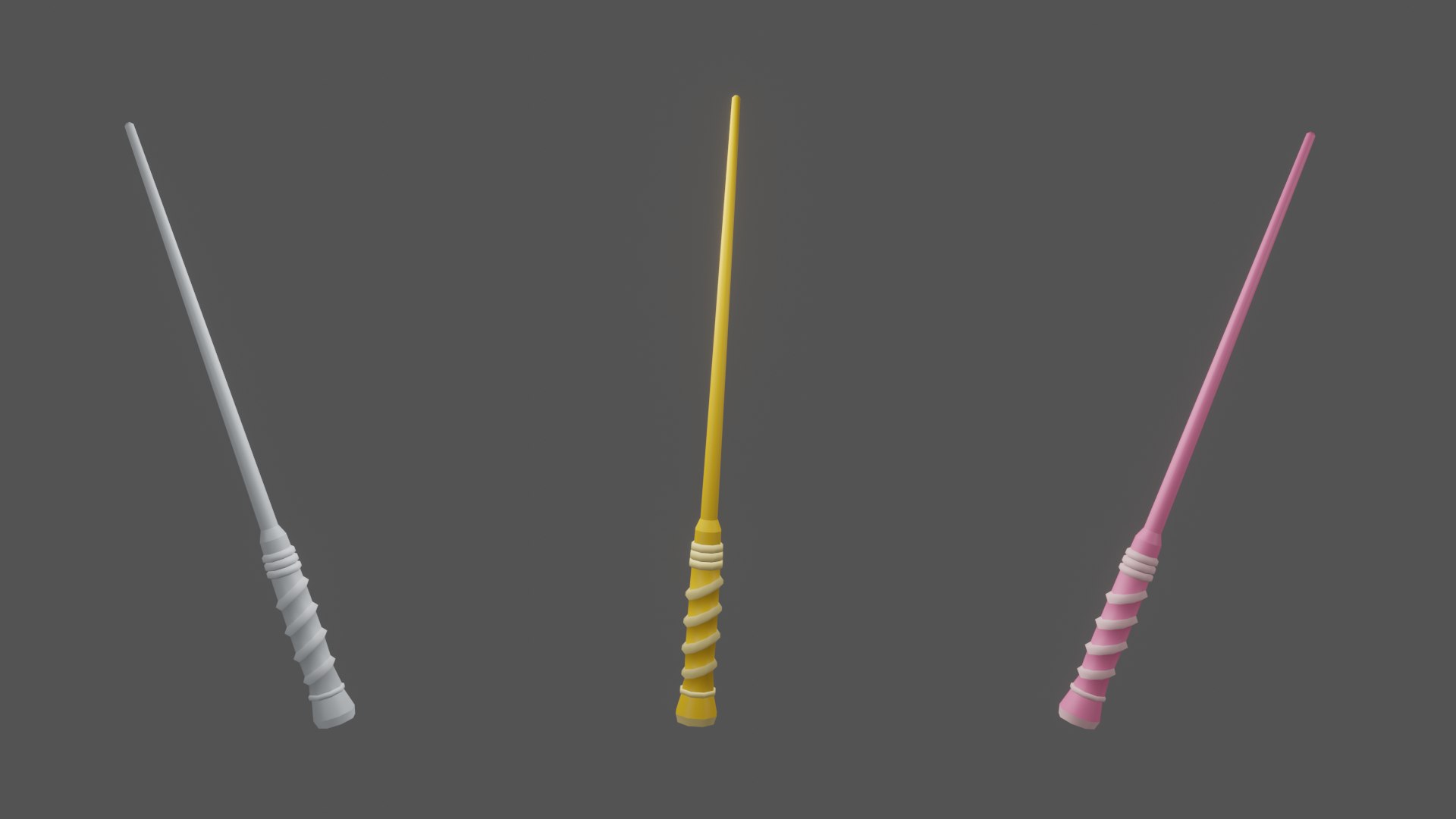 Princess Wands - Pack Of Three Model - TurboSquid 1949078