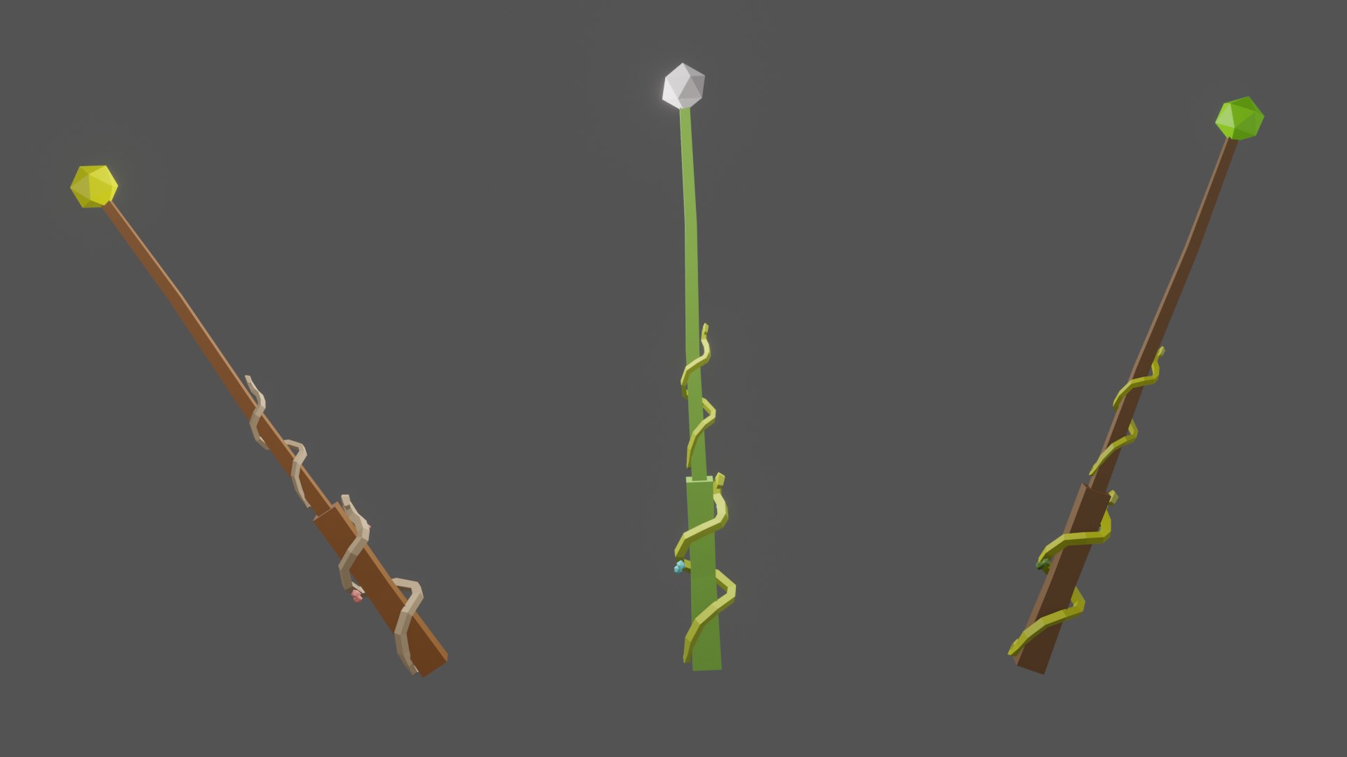 Princess Wands - Pack Of Three Model - TurboSquid 1949078