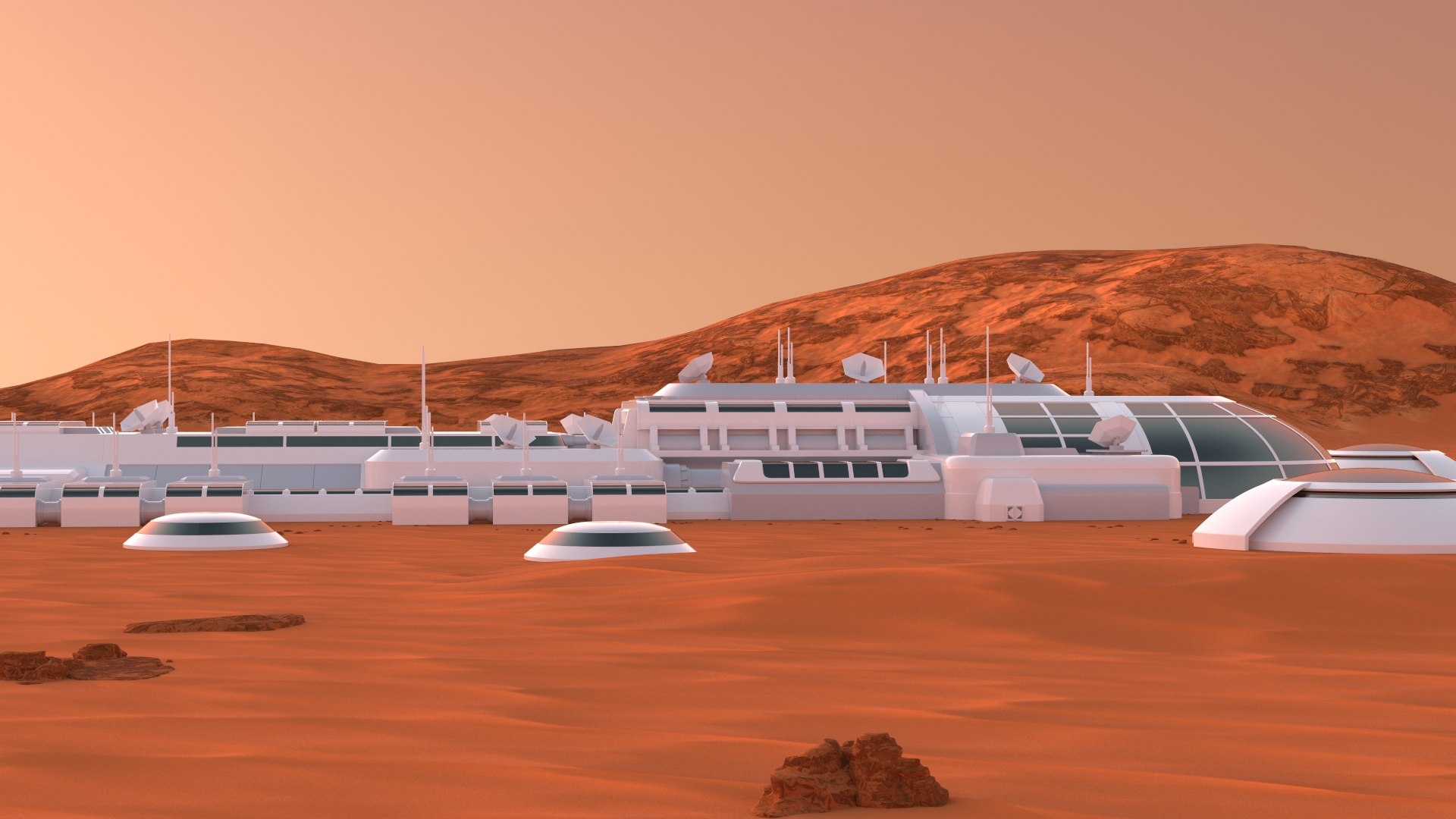 Mars City model - TurboSquid 1891888