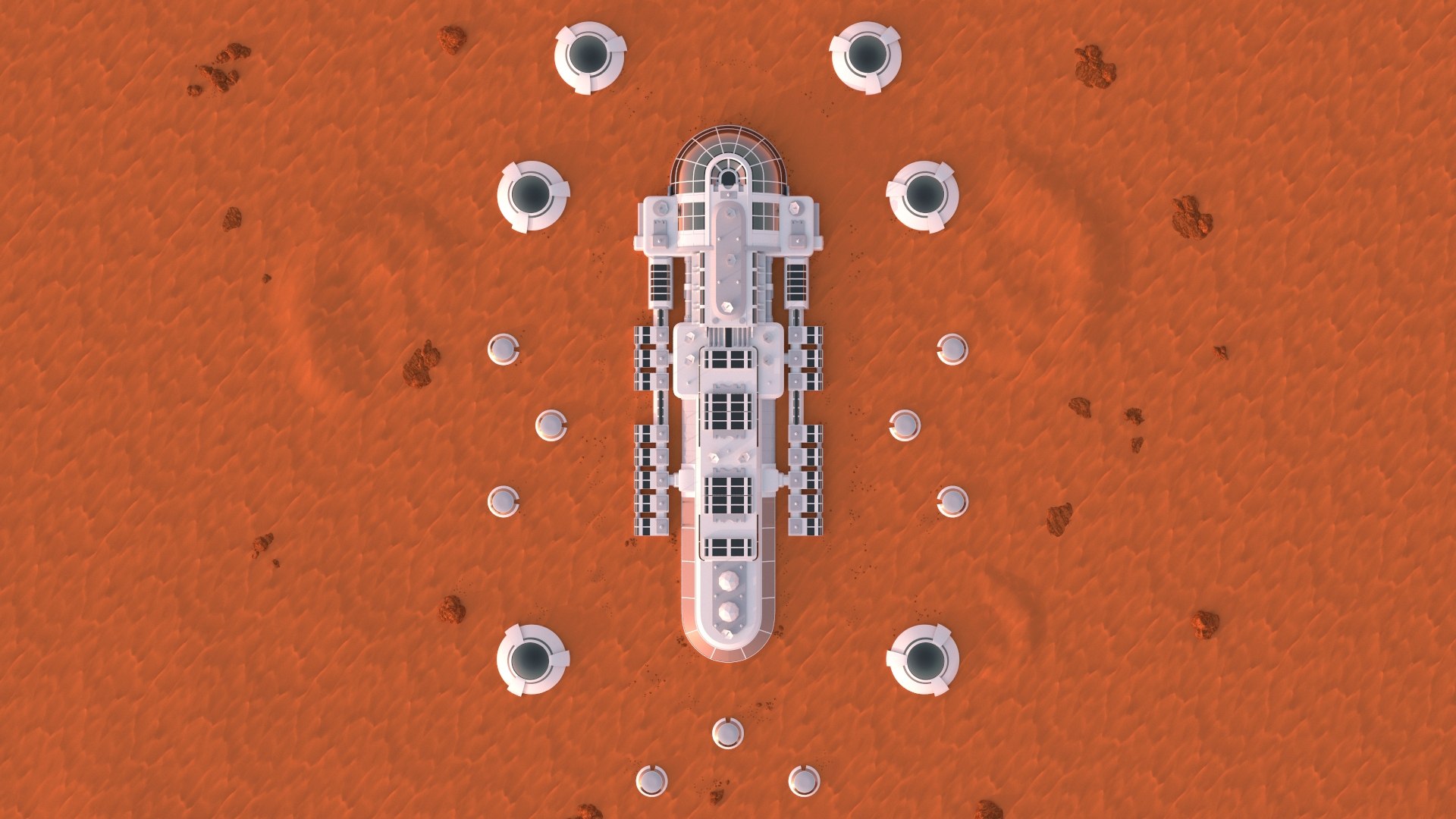 Mars City model - TurboSquid 1891888
