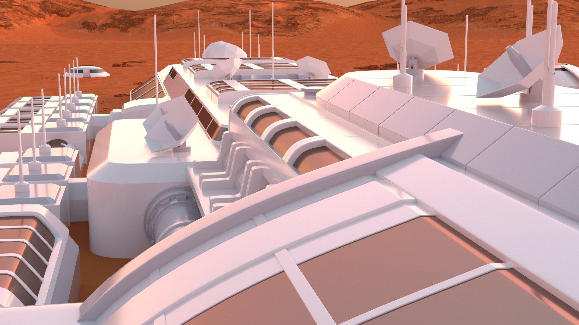 Mars City model - TurboSquid 1891888