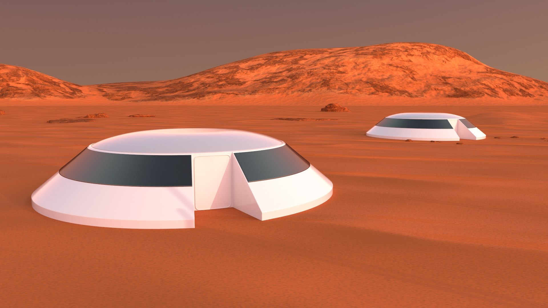 Mars City model - TurboSquid 1891888