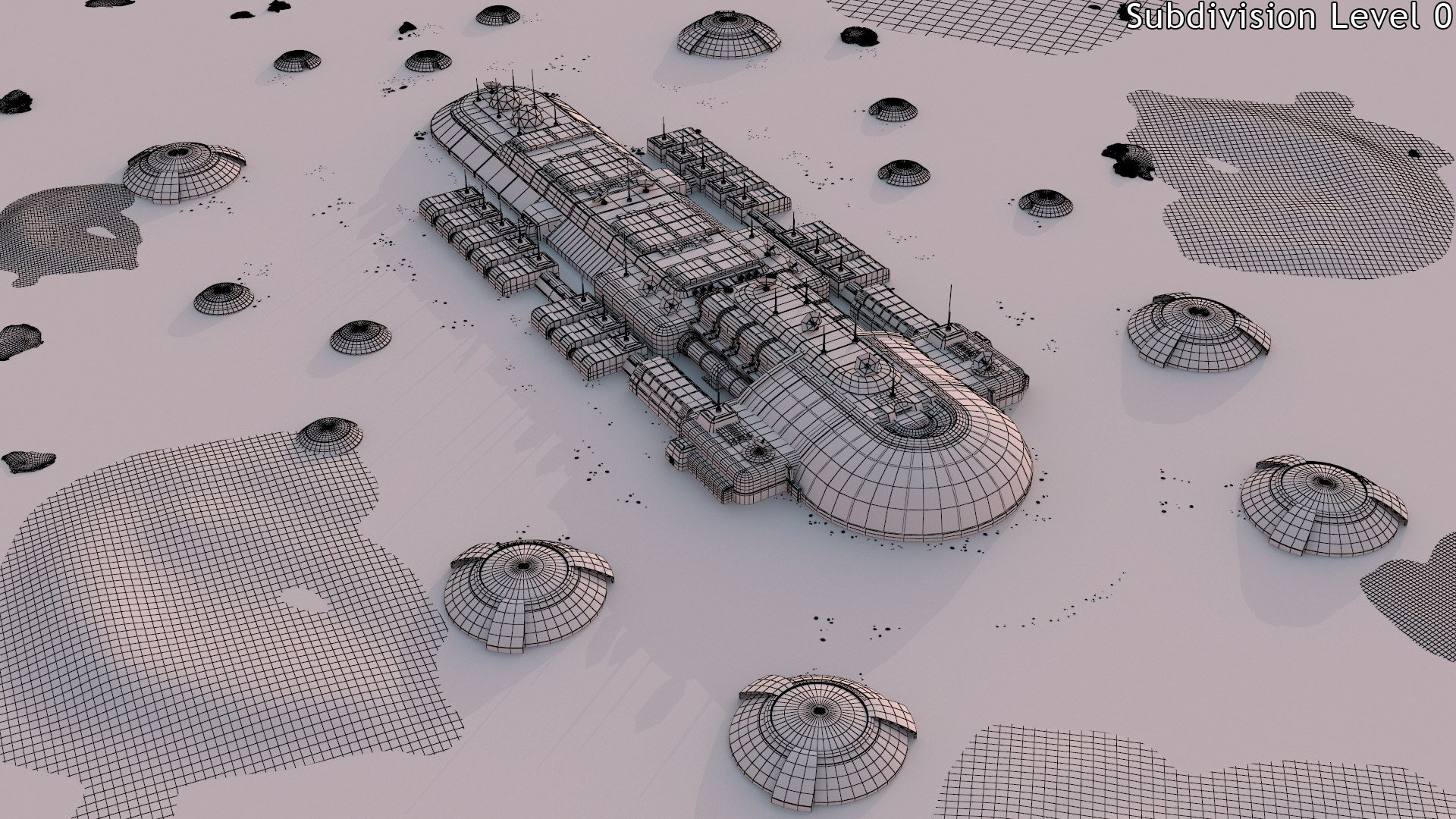 Mars City model - TurboSquid 1891888