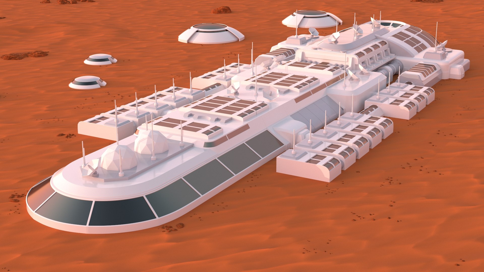 Mars City model - TurboSquid 1891888