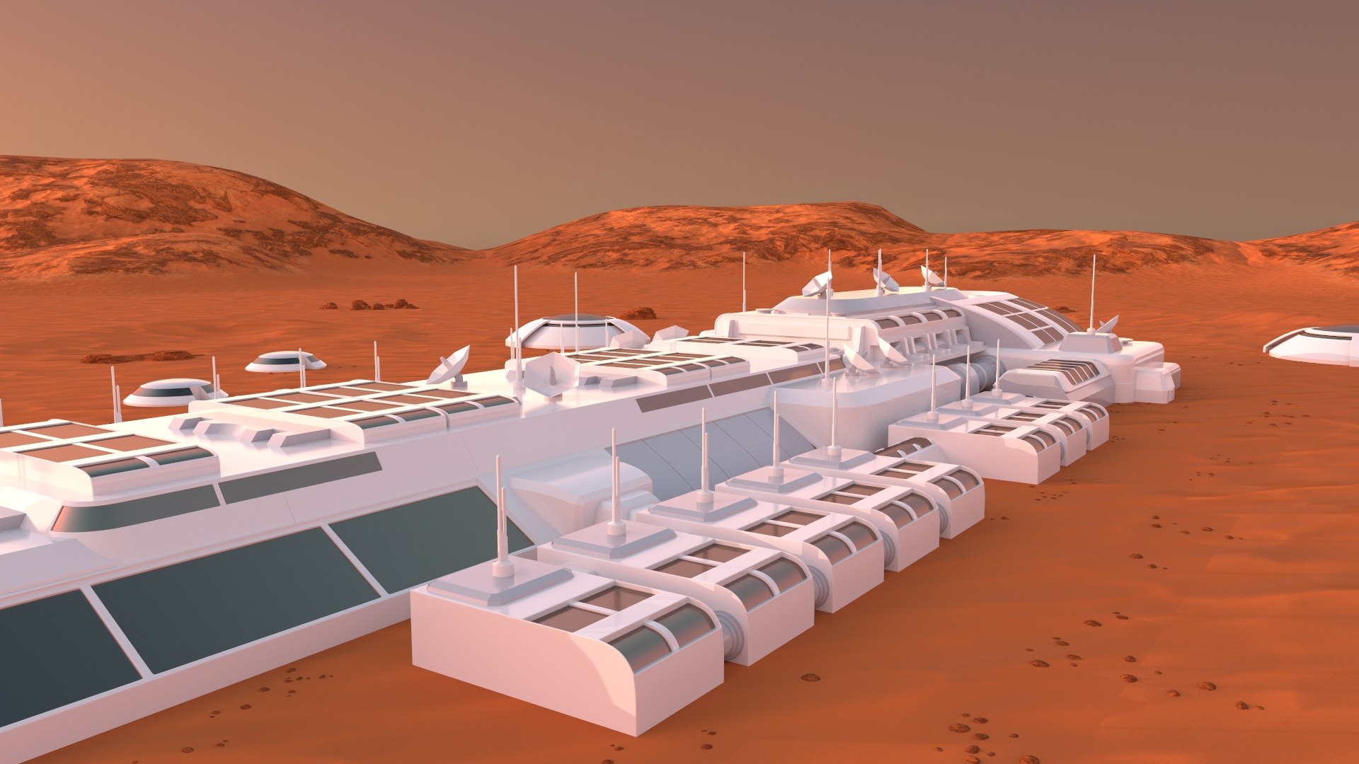 Mars City model - TurboSquid 1891888