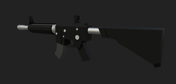 modelo 3d M4A4 - Arma Low Poly - TurboSquid 1302134