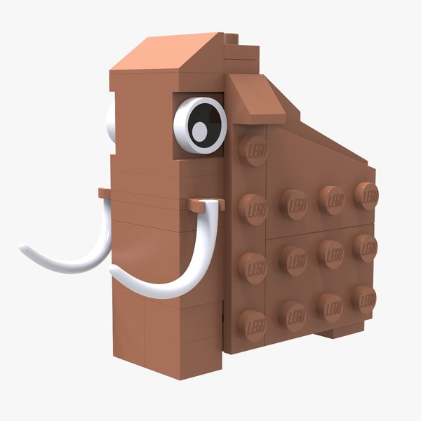 modelo 3d Lego Mamut Animal - TurboSquid 1783072