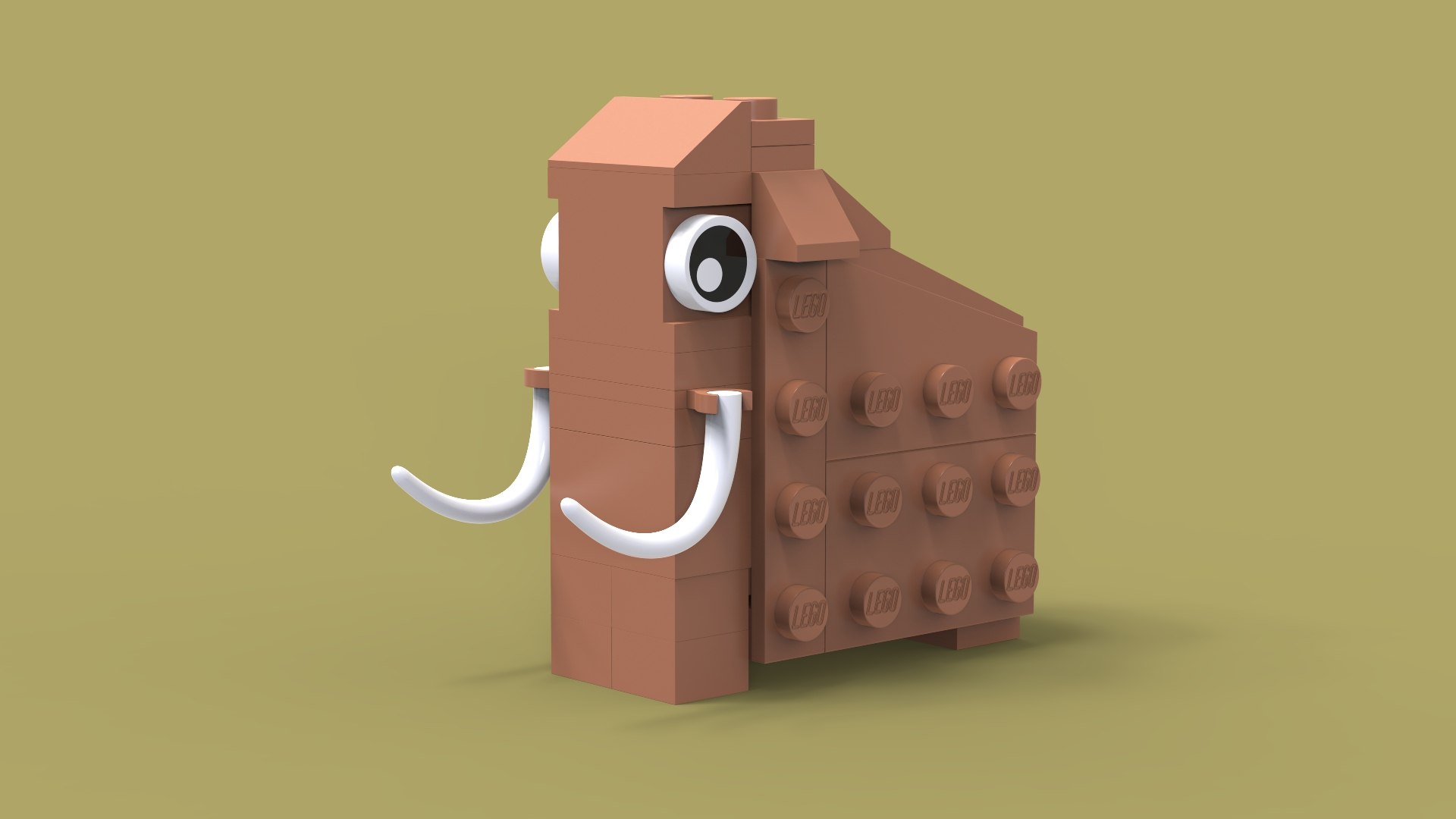 3D Model Lego Mammoth Animal - TurboSquid 1783072
