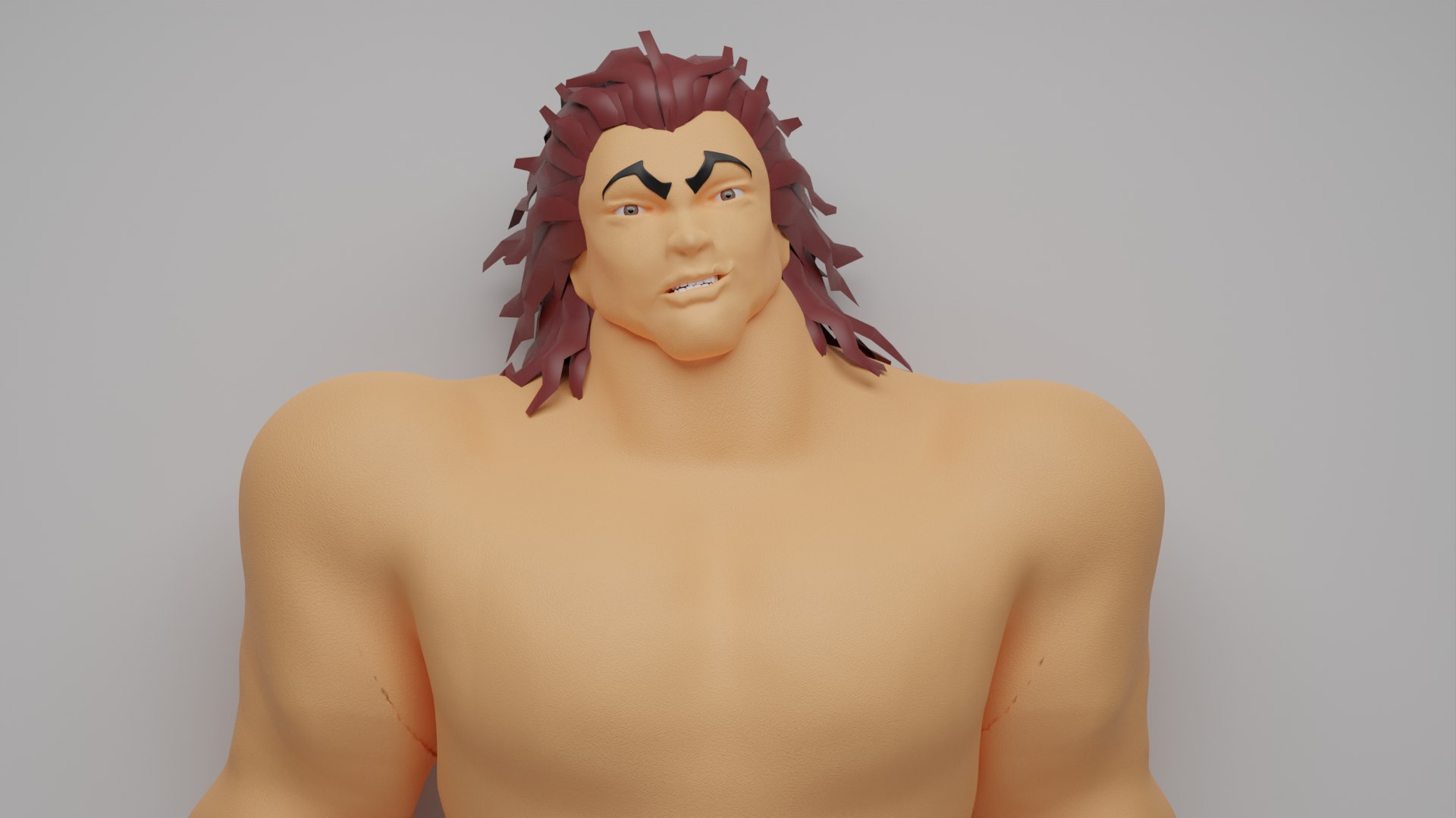 Yujiro Hanma - Rigged Full Body Face 3D Model - TurboSquid 2111632