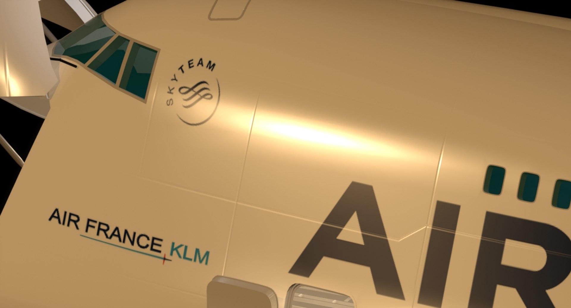 Max Night Scene Freighter Aircraft