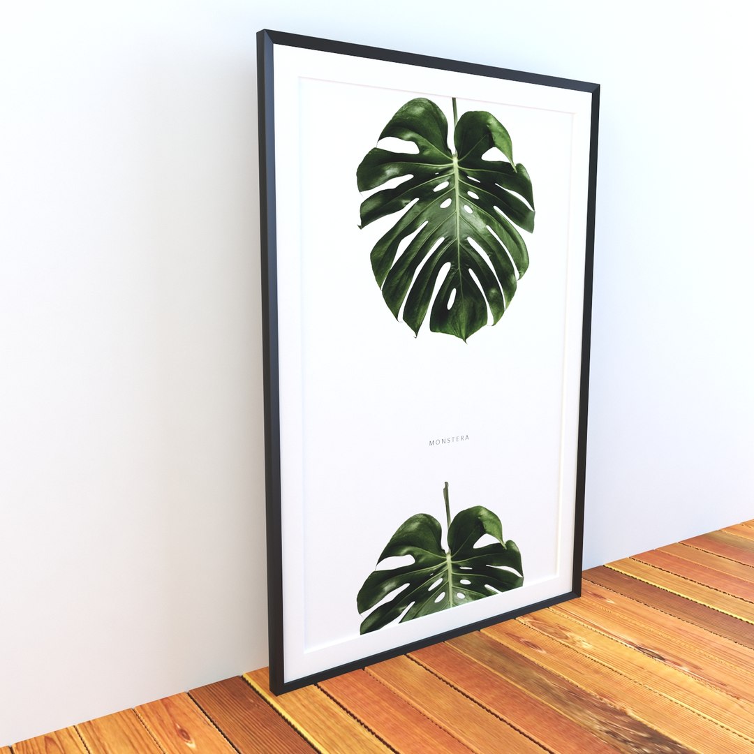 Free monstera frame 3D model - TurboSquid 1443153