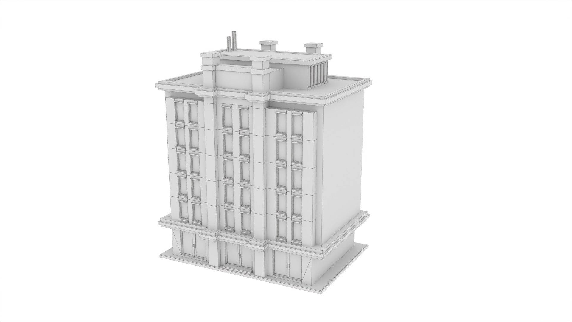 Toon Building 13 3D Model - TurboSquid 2292648