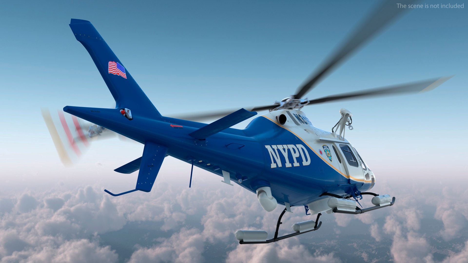 Helicopter AgustaWestland AW119 Police Rigged 3D model - TurboSquid 2164625